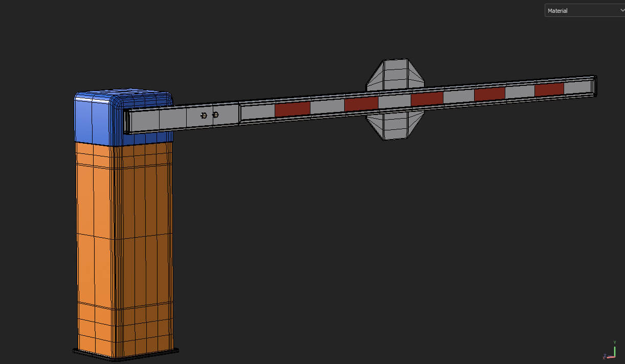 Car Barrier Gate - 3D Model by Cactus3D