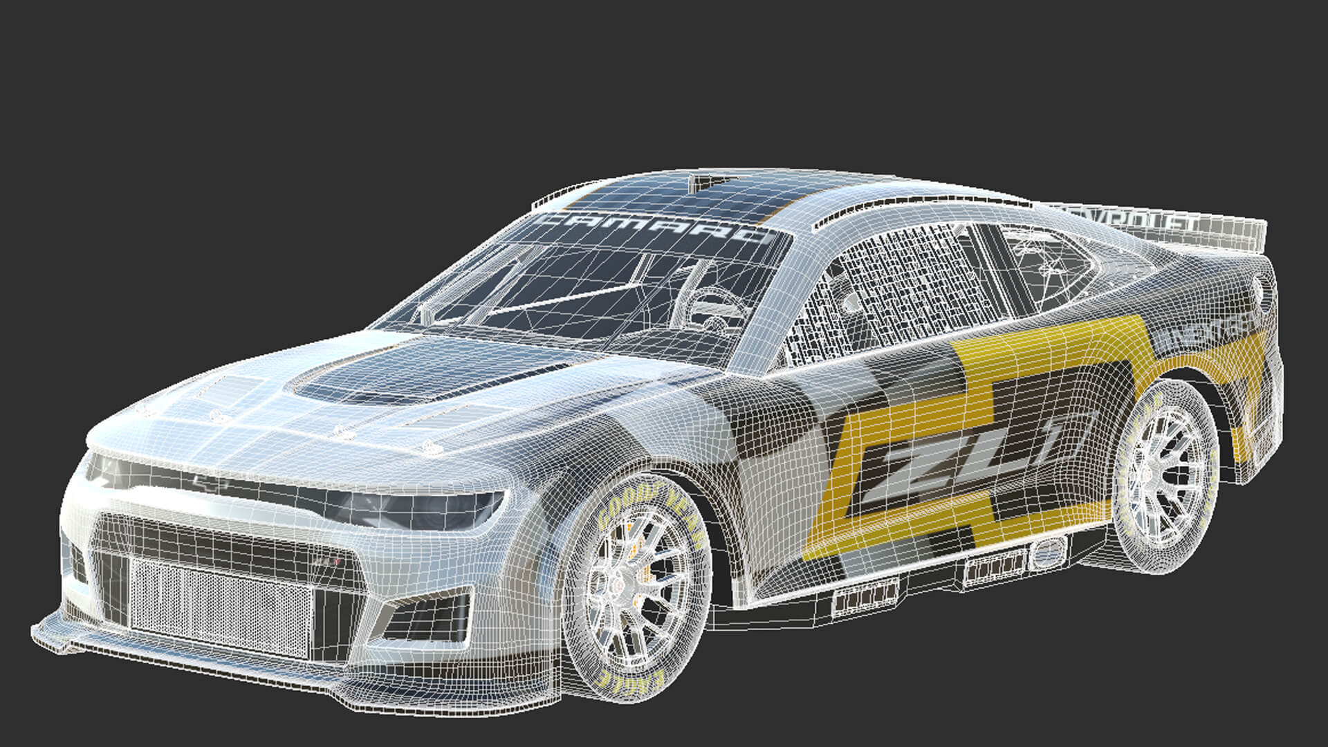 Chevrolet Camaro ZL1 Nascar Nextgen 2022 - 3D Model by Cactus3D