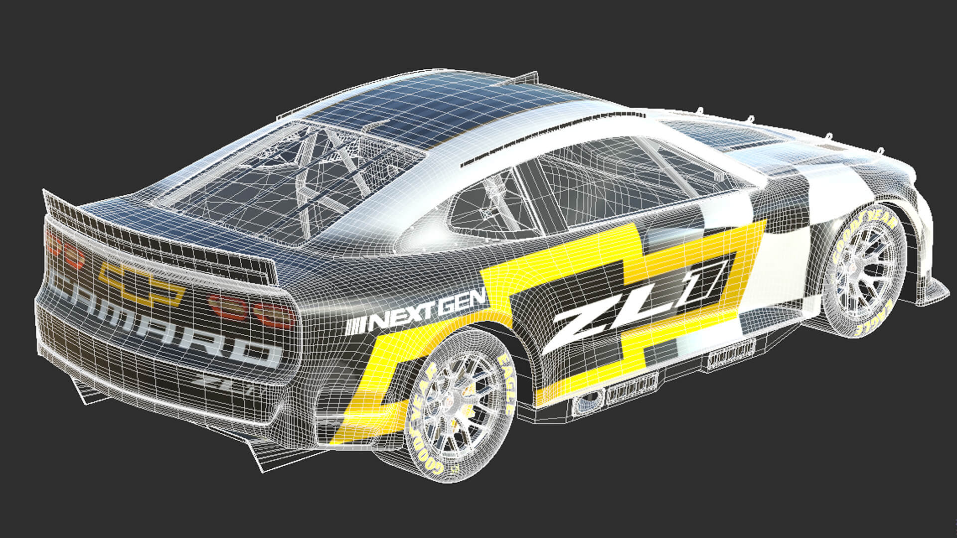 Chevrolet Camaro ZL1 Nascar Nextgen 2022 - 3D Model by Cactus3D