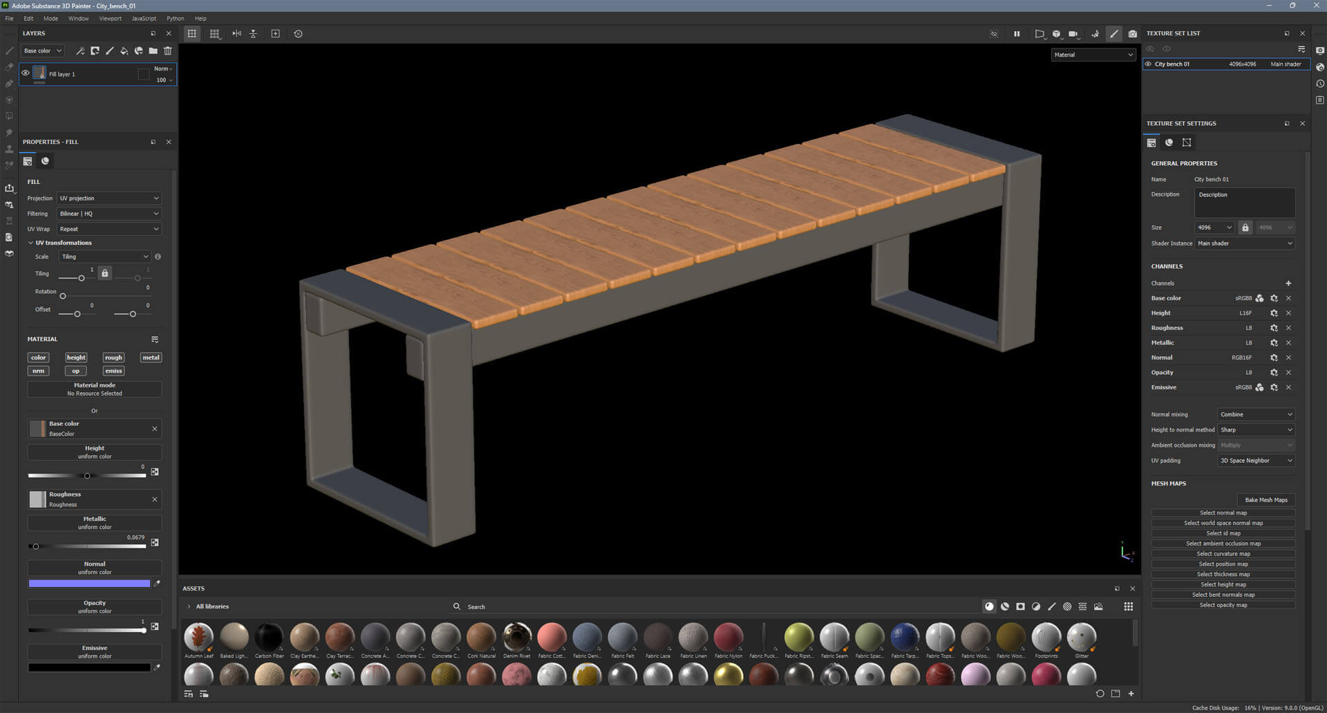 City Bench 01 - 3D Model by Cactus3D