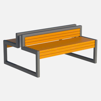 City Bench 04 - 3D Model by Cactus3D