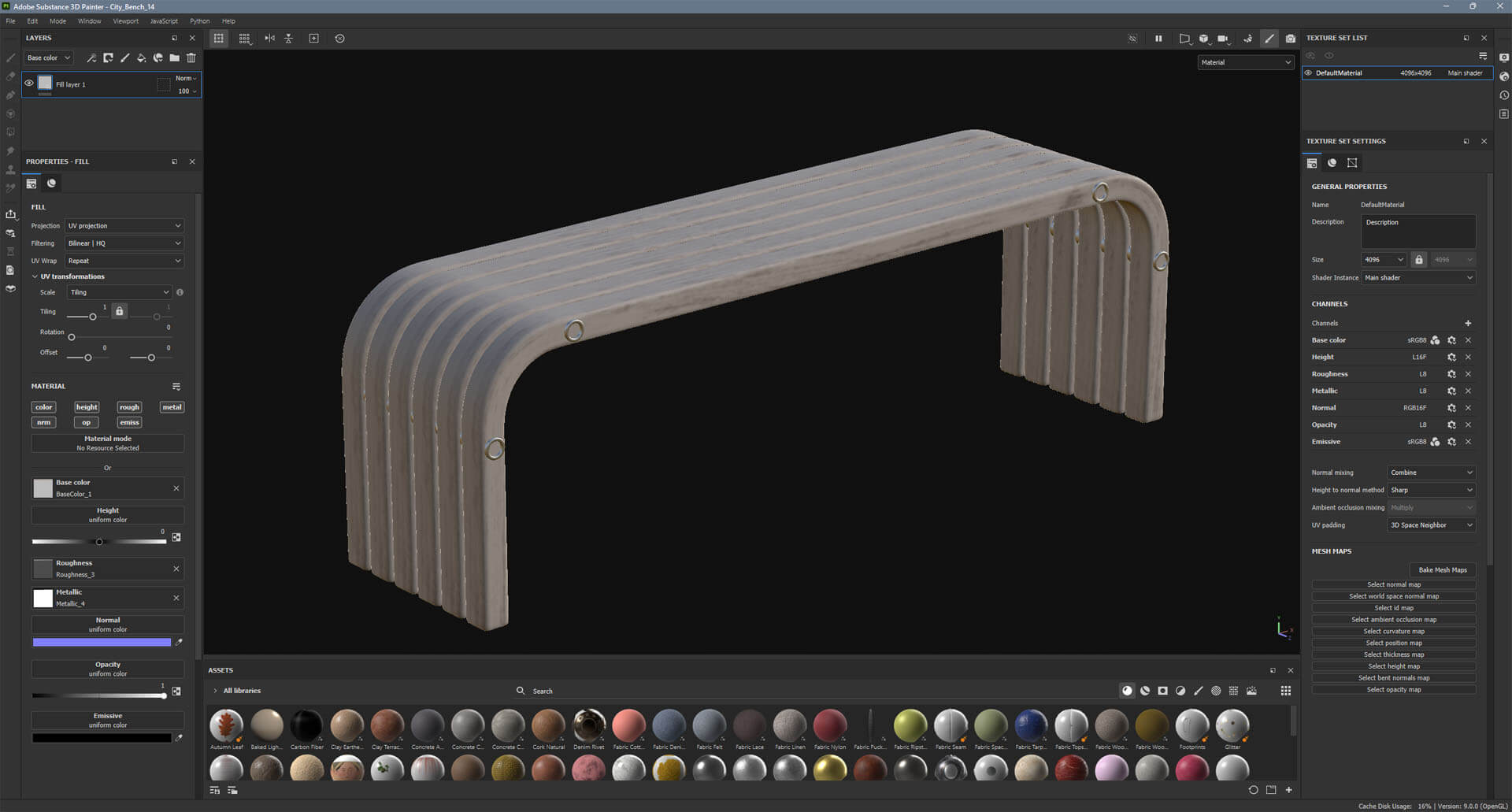 City Bench 13 - 3D Model by Cactus3D