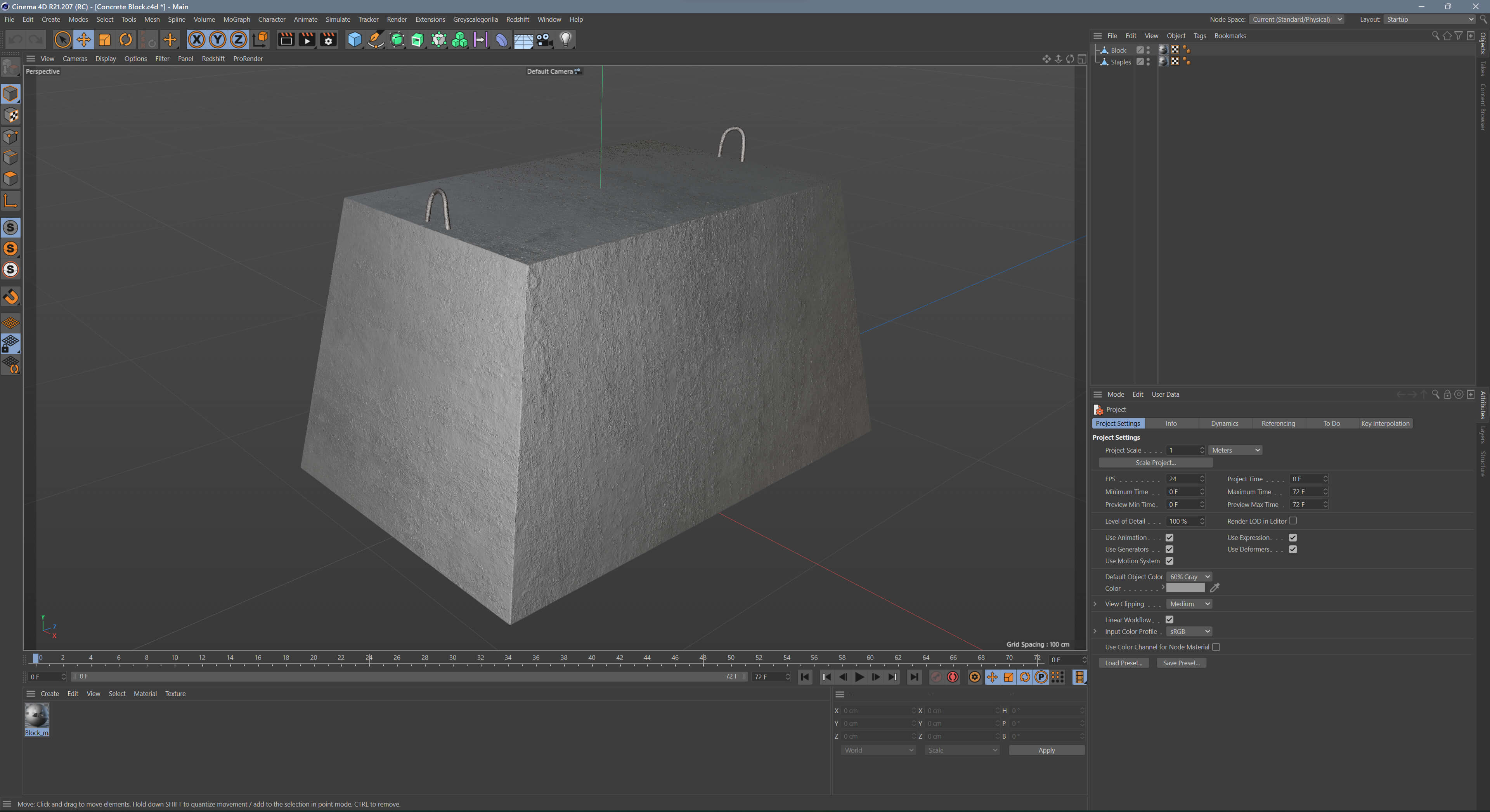 Concrete Block - 3D Model by Cactus3D