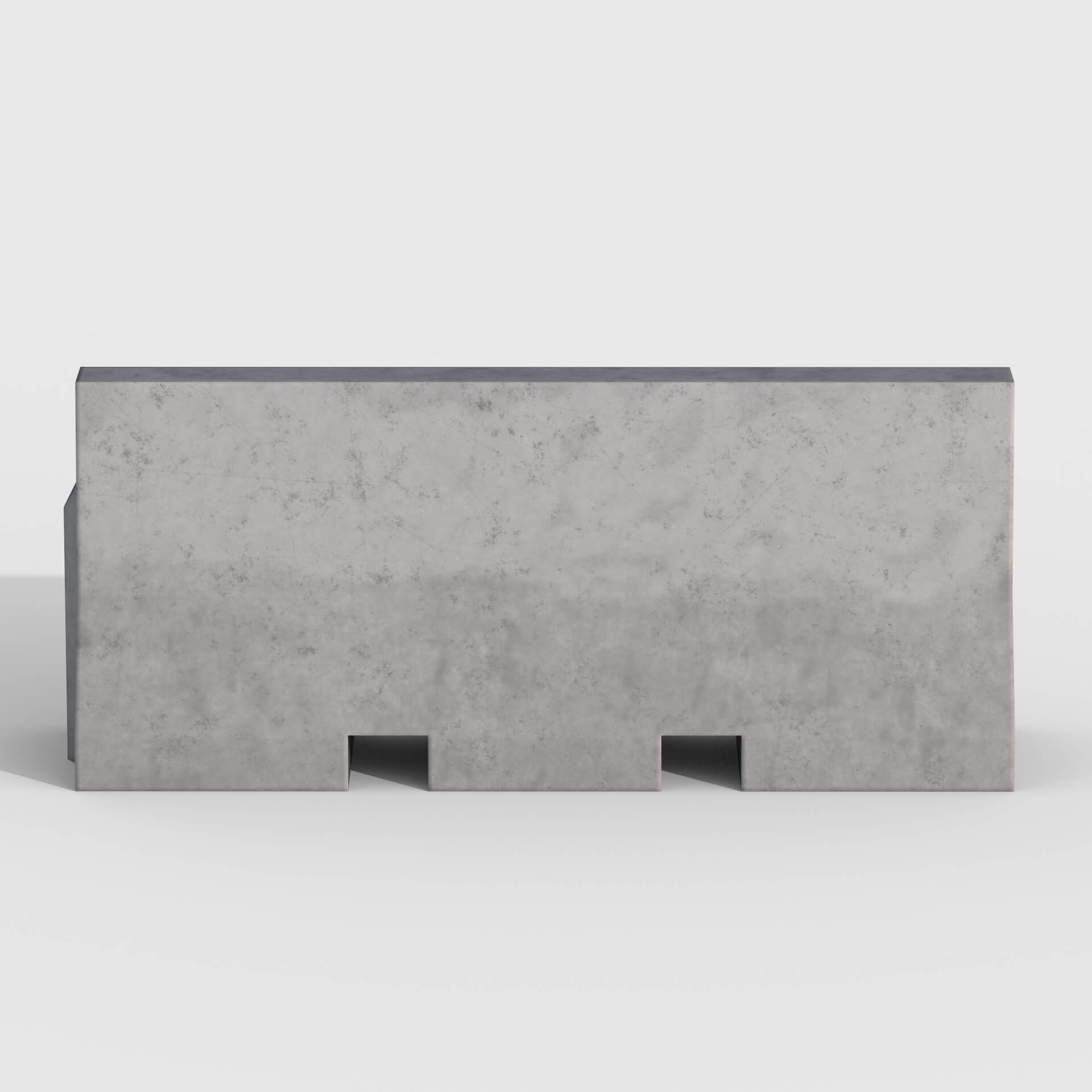 Concrete Traffic Barrier - 3D Model by Cactus3D
