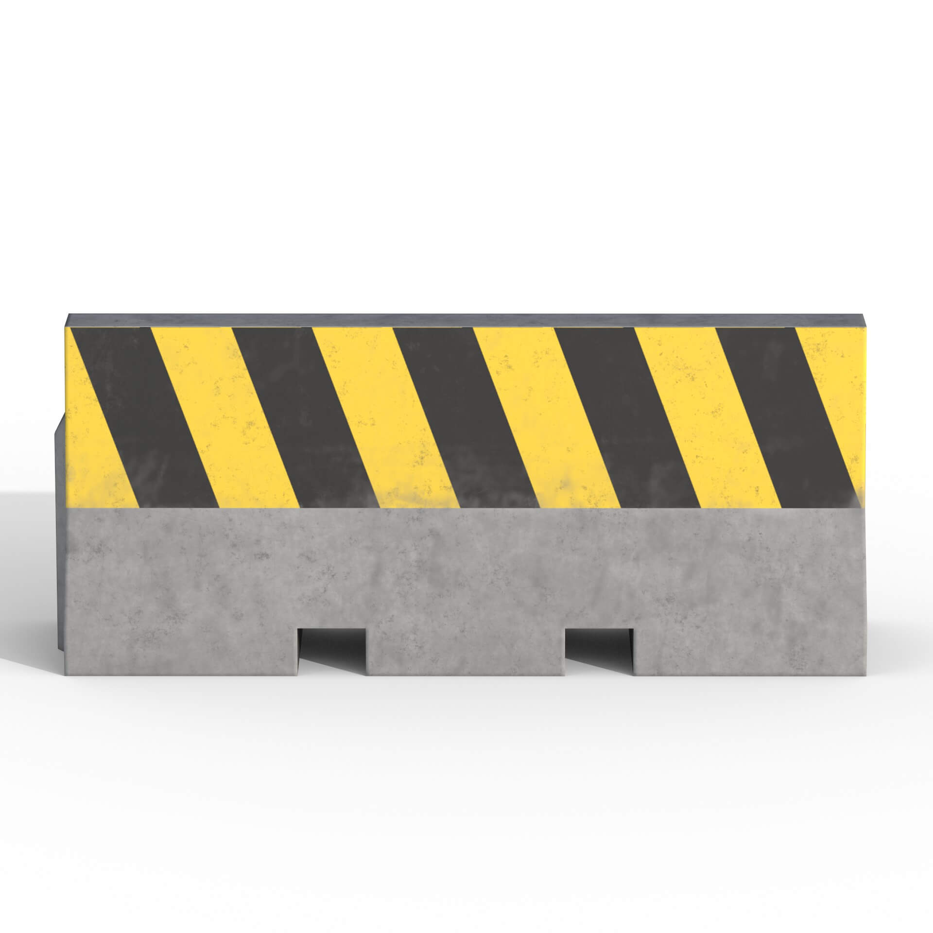 Concrete Traffic Barrier - 3D Model by Cactus3D