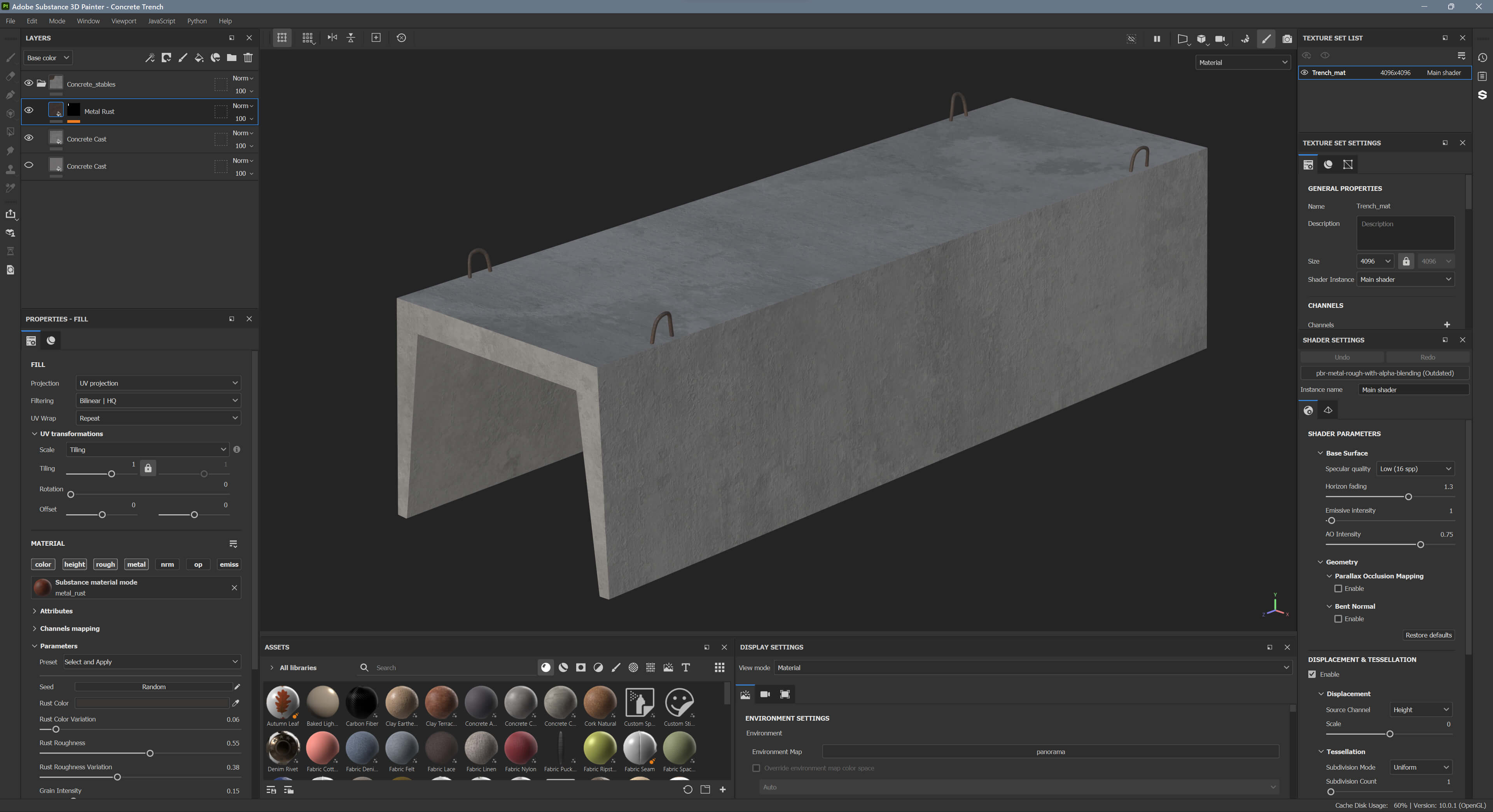 Concrete Trench - 3D Model by Cactus3D
