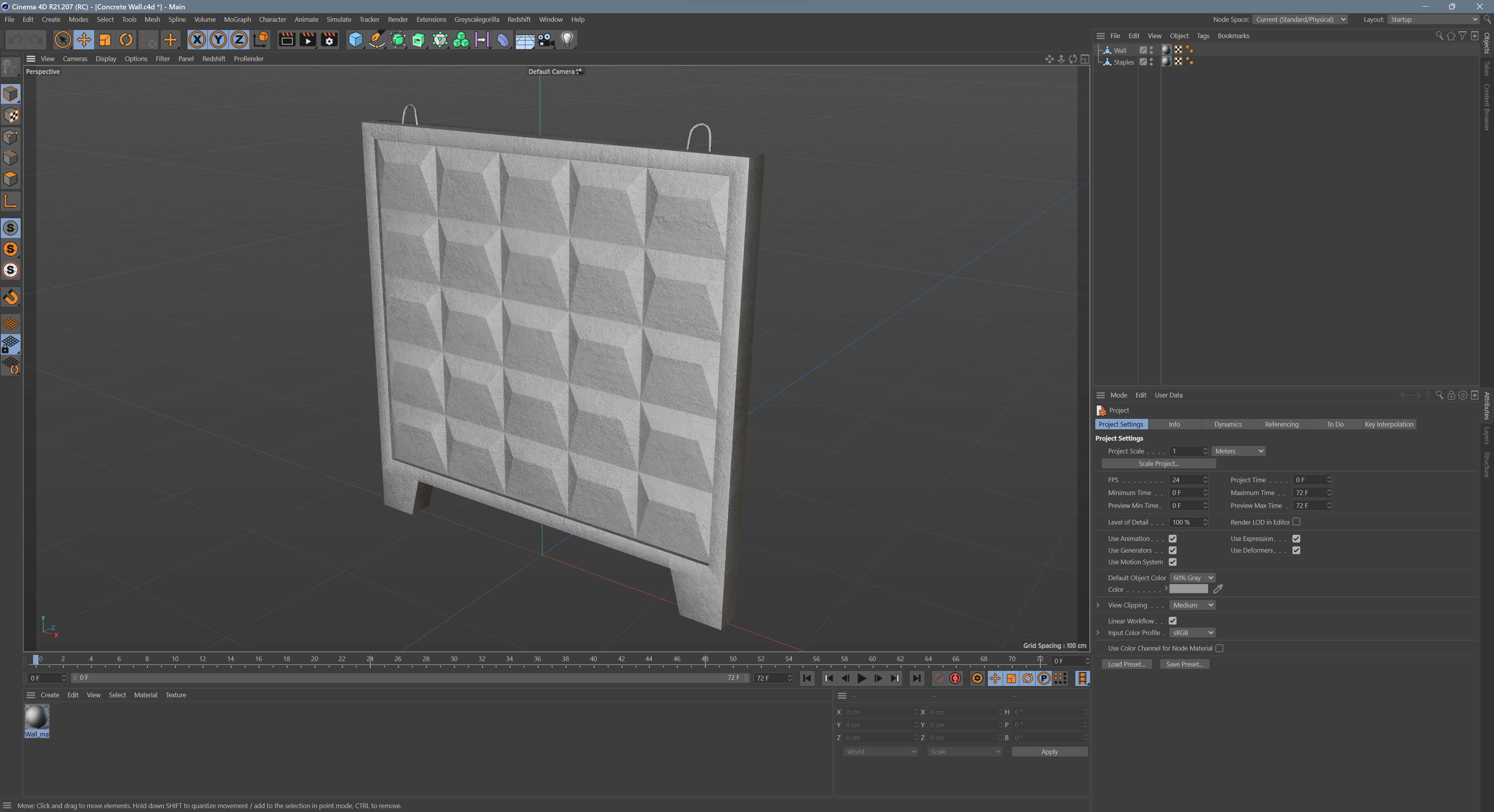 Concrete Wall - 3D Model by Cactus3D