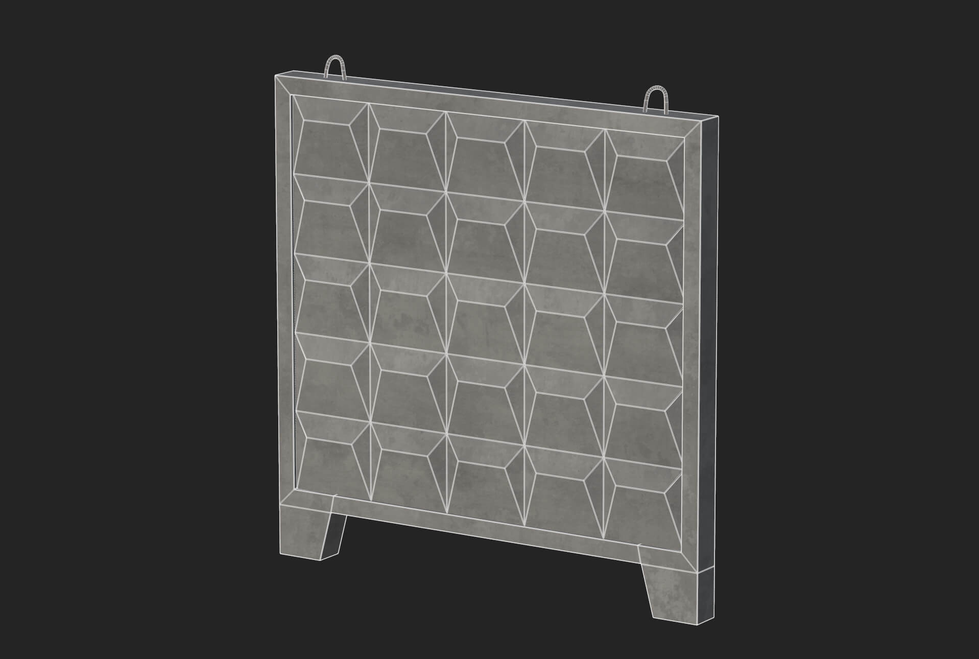Concrete Wall - 3D Model by Cactus3D