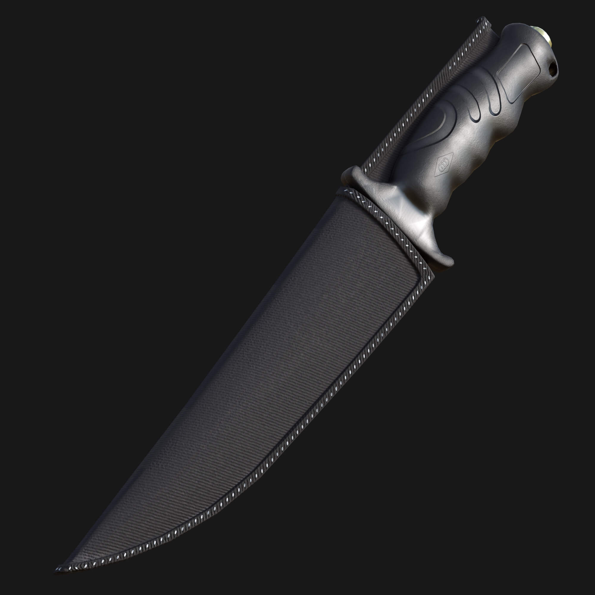 Curved Knife - 3D Model by Cactus3D