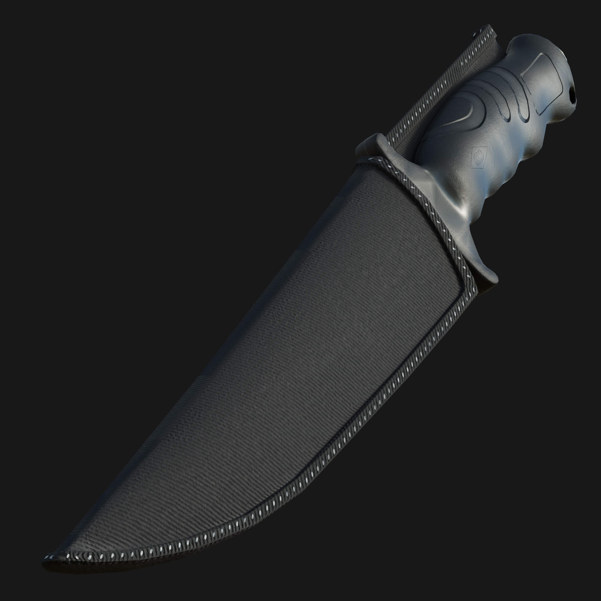 Curved Knife - 3D Model by Cactus3D