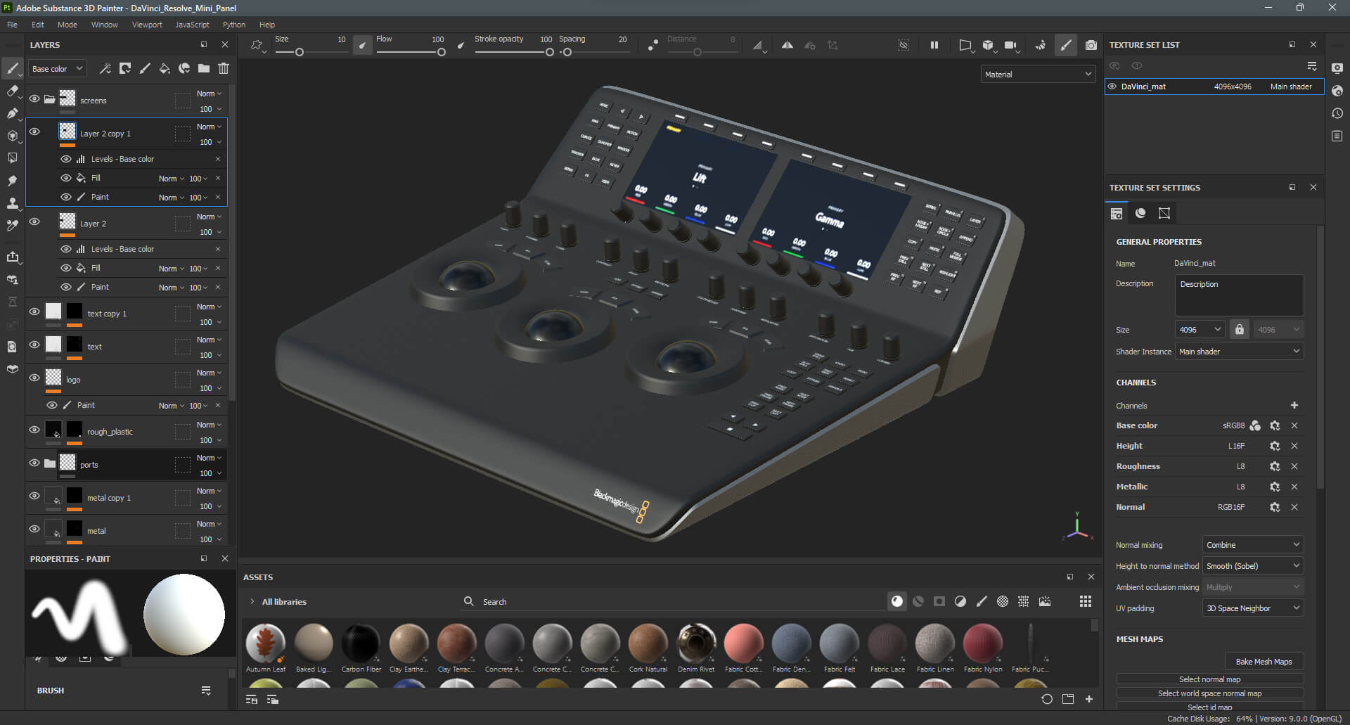 Davinci Resolve Mini Panel - 3D Model by Cactus3D