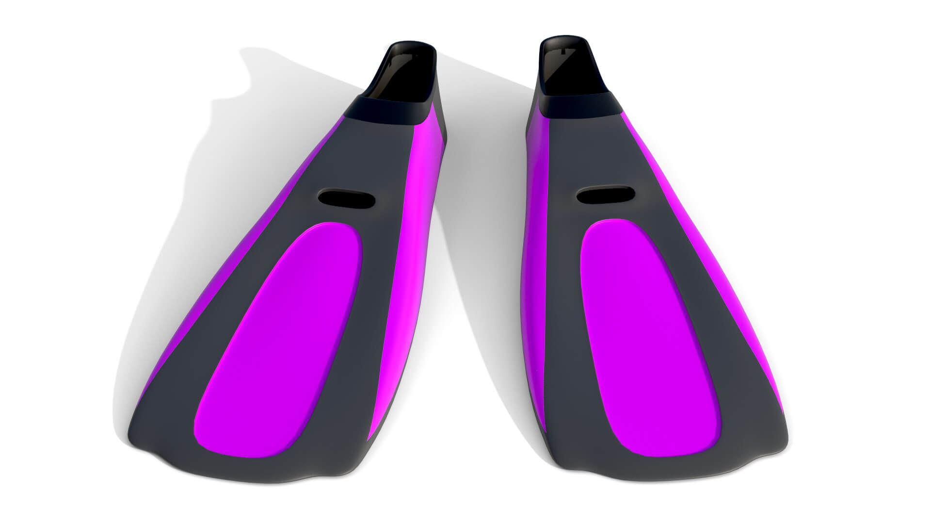 Dive Flippers Pink - 3D Model by Cactus3D