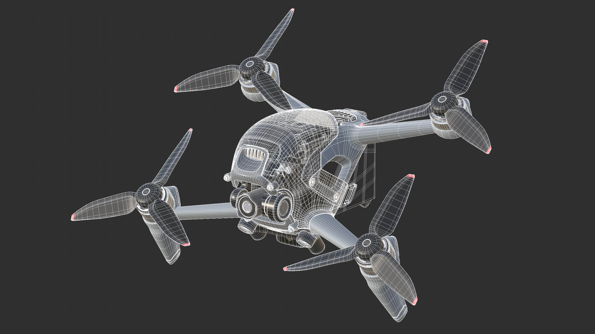 DJI Fpv Drone - 3D Model by Cactus3D