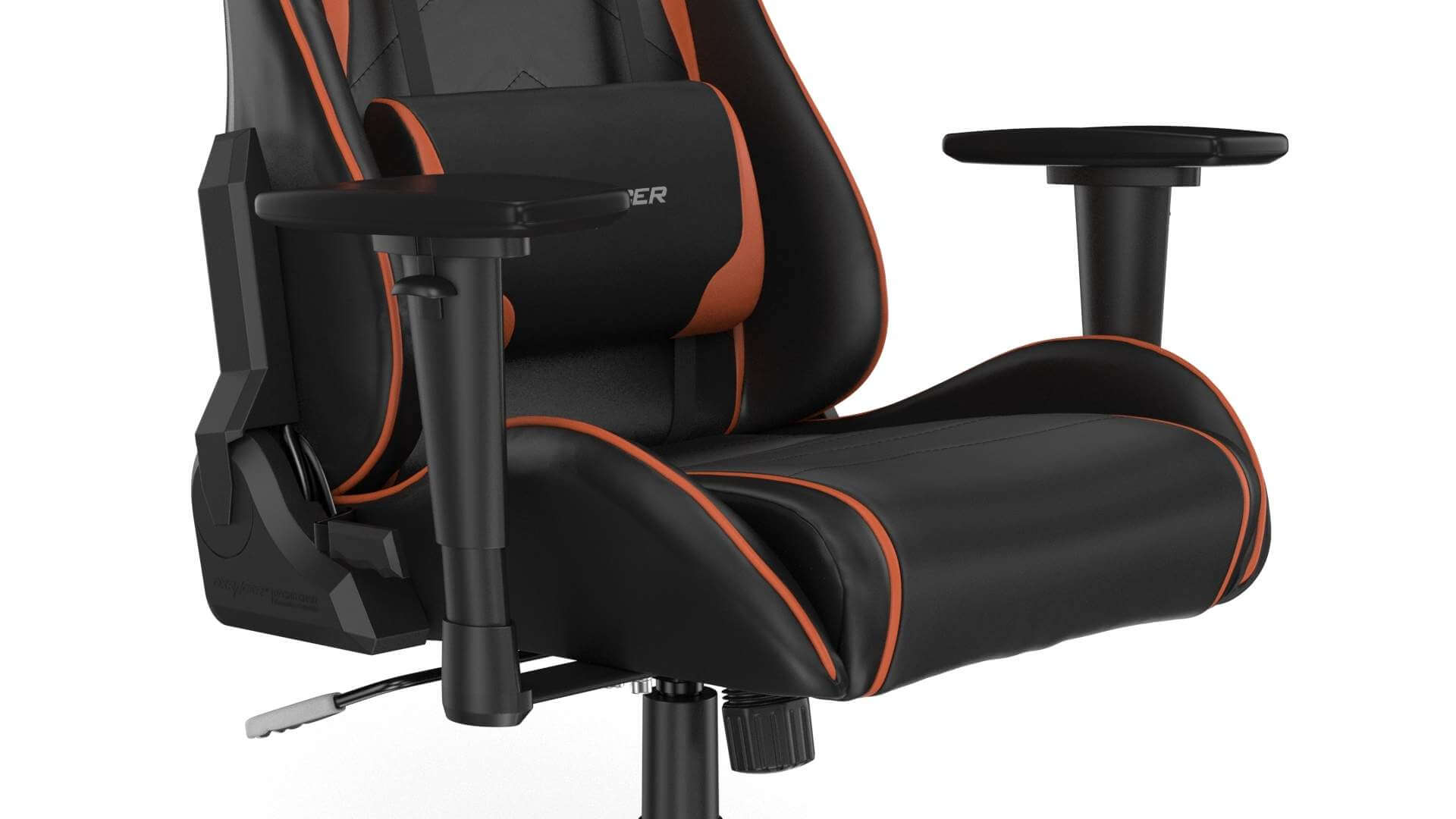 DXRacer Orange Gaming Chair - 3D Model by Cactus3D