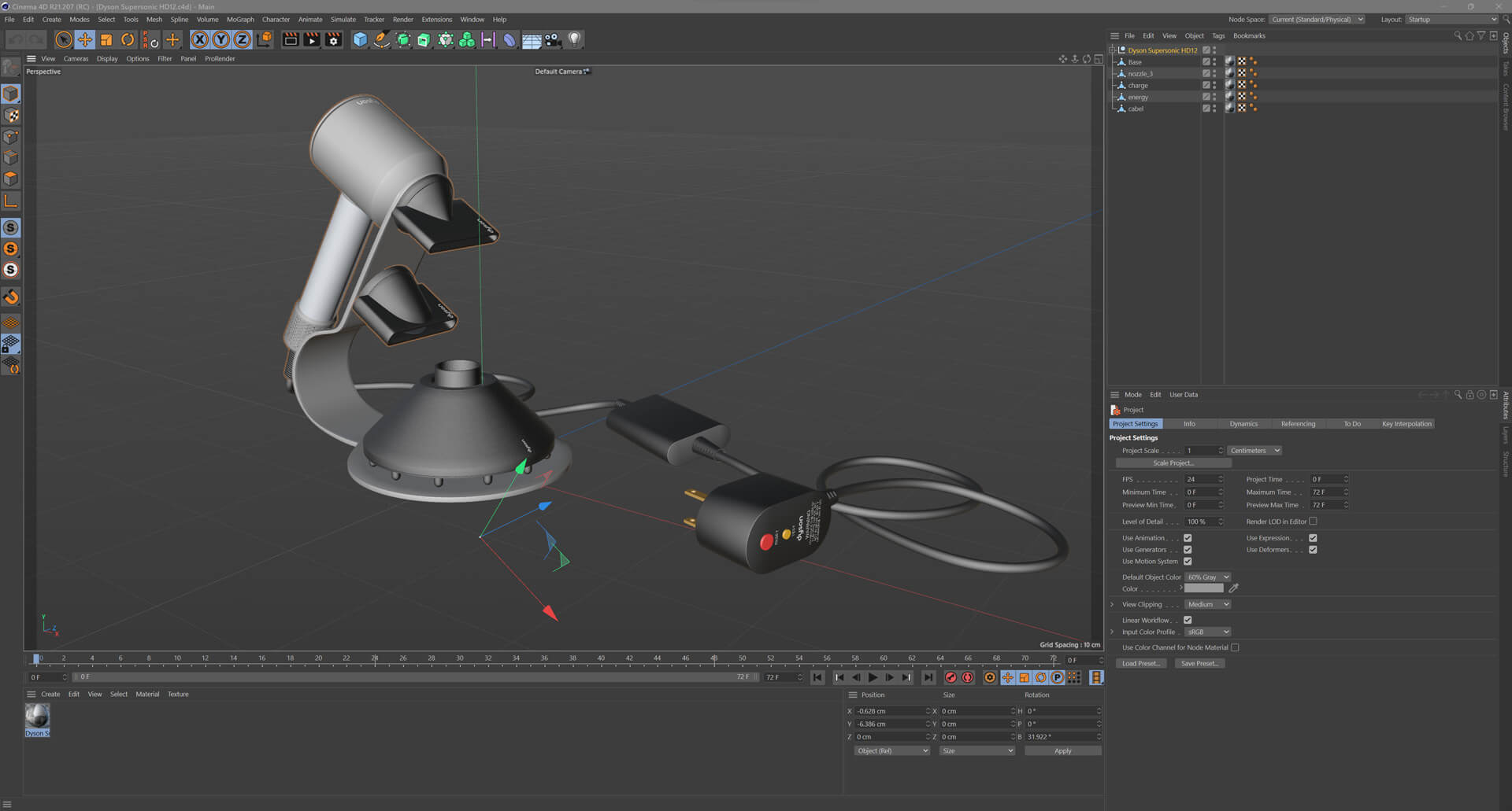 Dyson Supersonic HD12 - 3D Model by Cactus3D