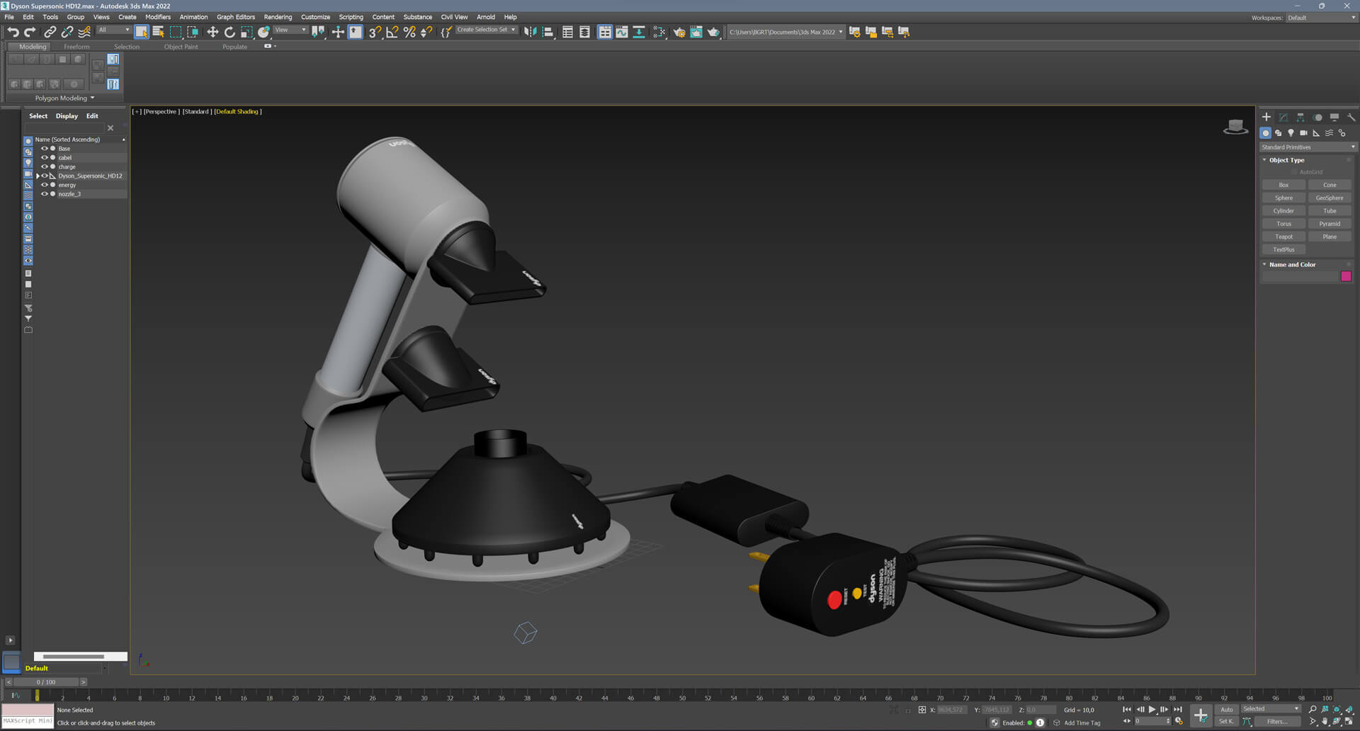 Dyson Supersonic HD12 - 3D Model by Cactus3D