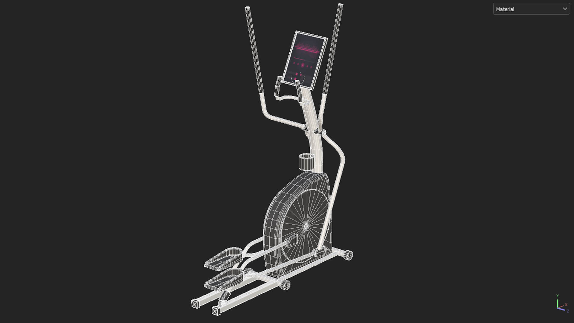 Elliptical Trainer - 3D Model by Cactus3D