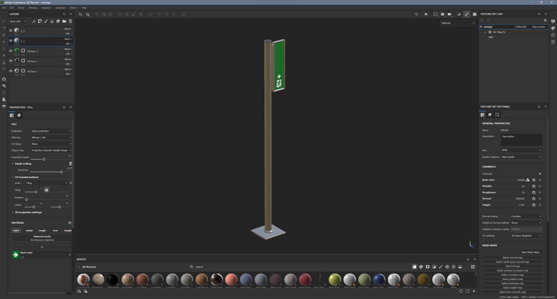 Airoport's Exit Sign - 3D Model by Cactus3D