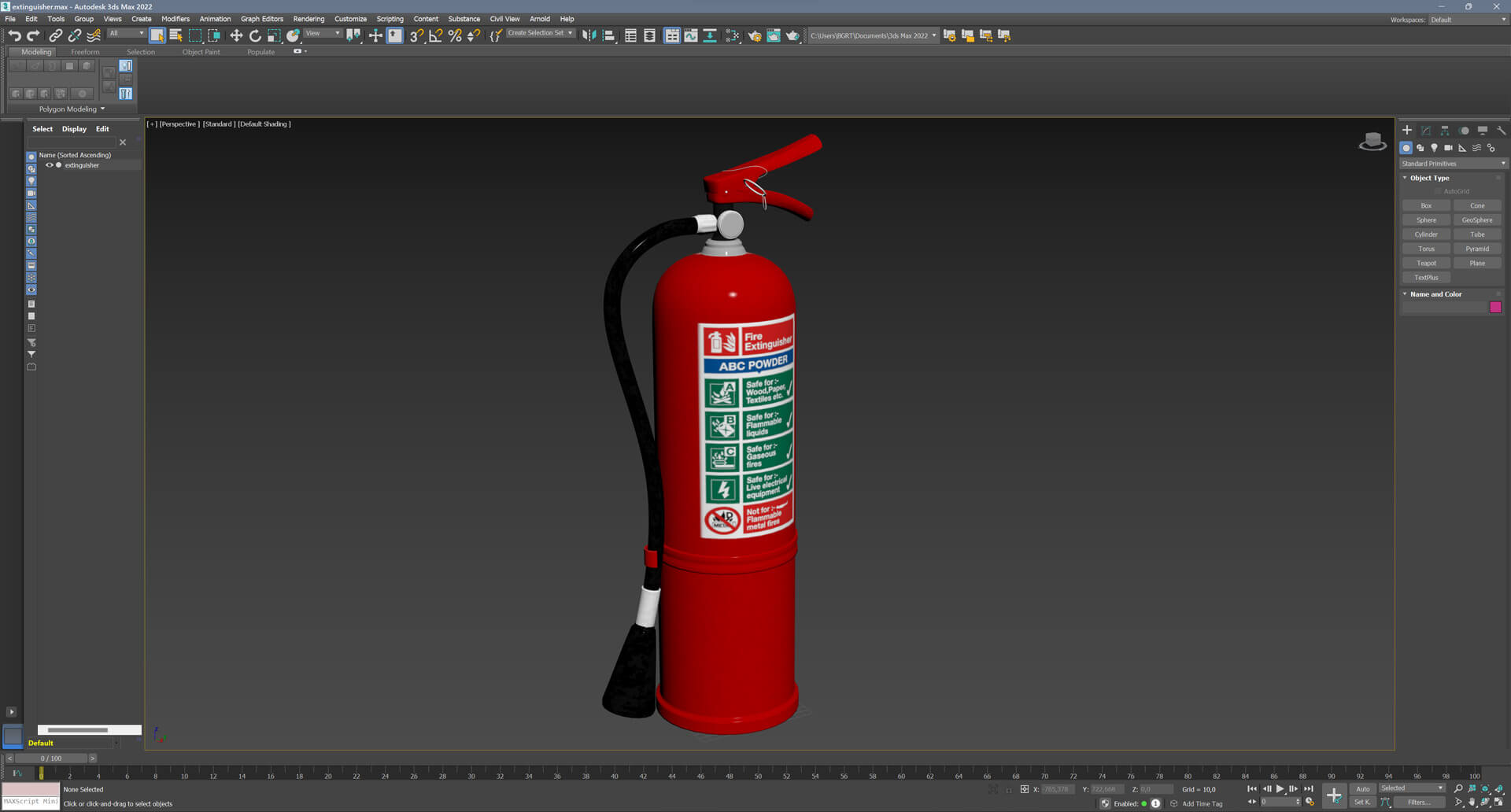 Extinguisher - 3D Model by Cactus3D