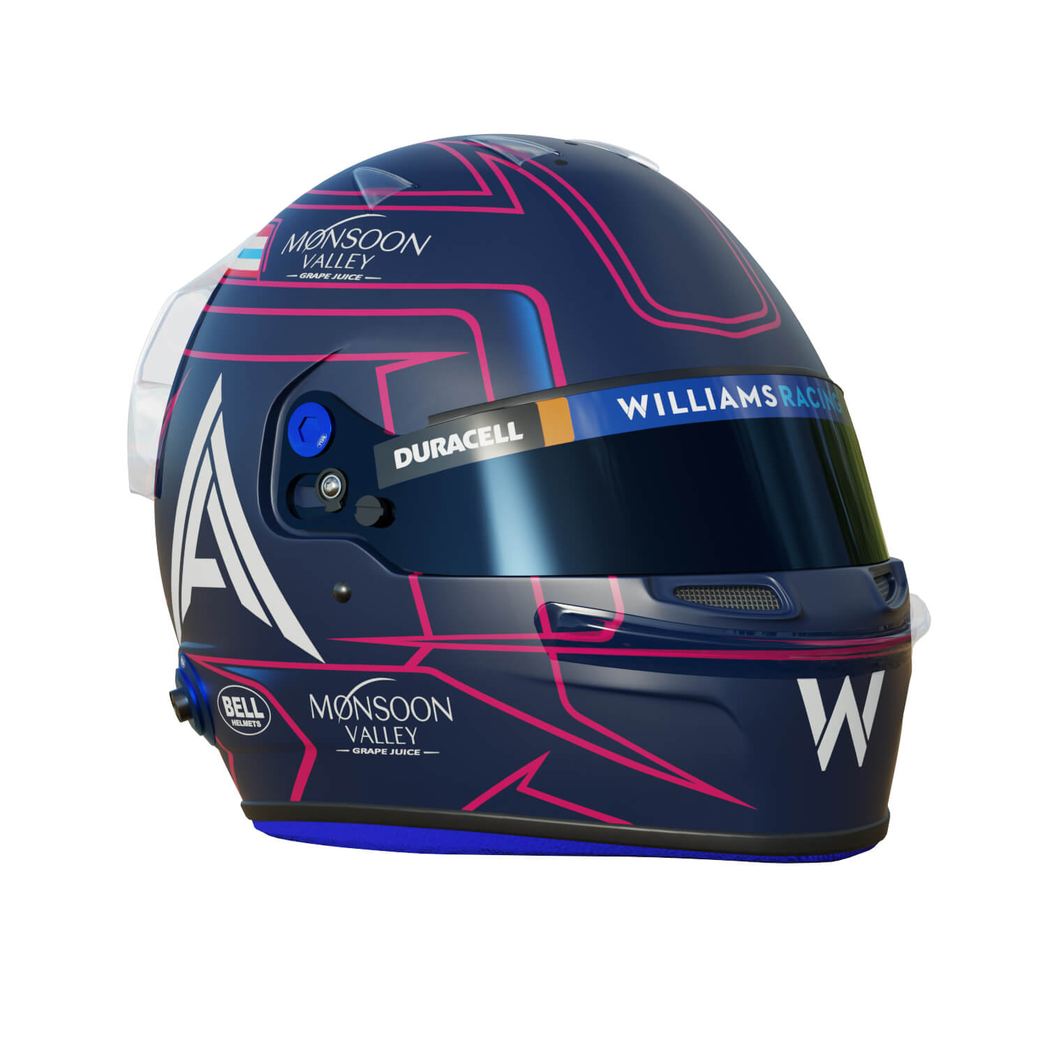 F1 Alex Albon Helmet 2023 - 3D Model by Cactus3D