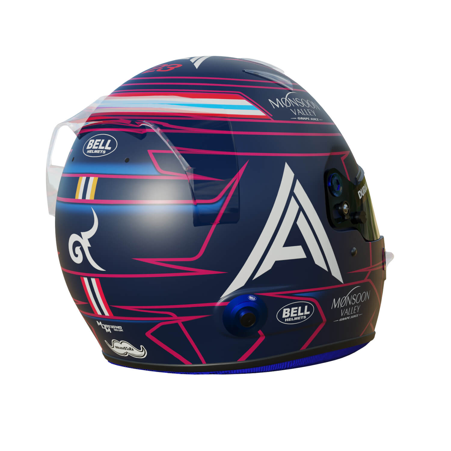 F1 Alex Albon Helmet 2023 - 3D Model by Cactus3D