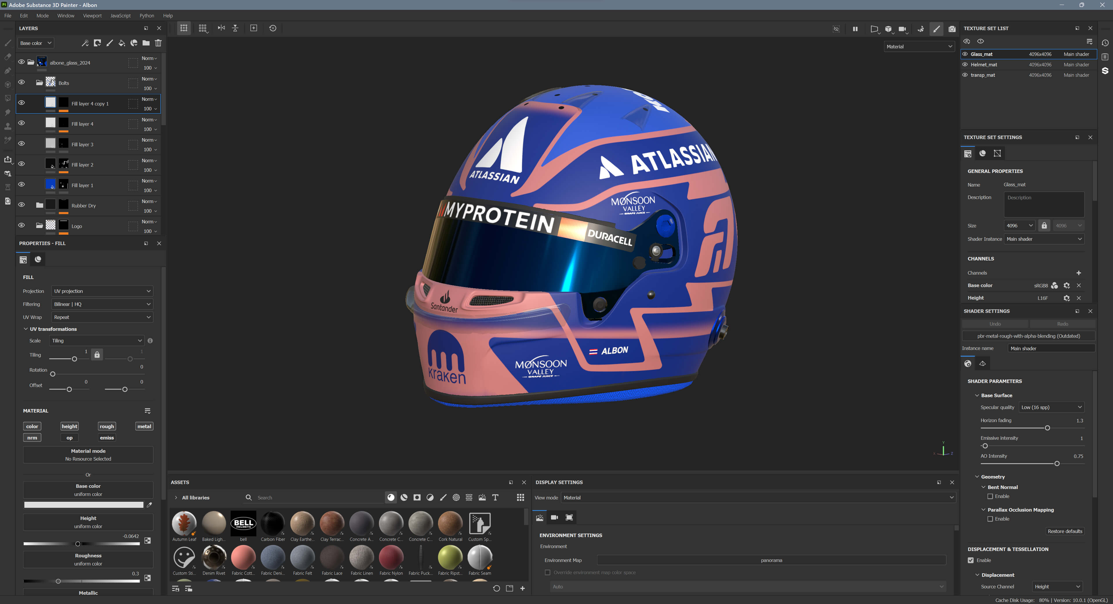 F1 Alex Albon Helmet 2025 - 3D Model by Cactus3D