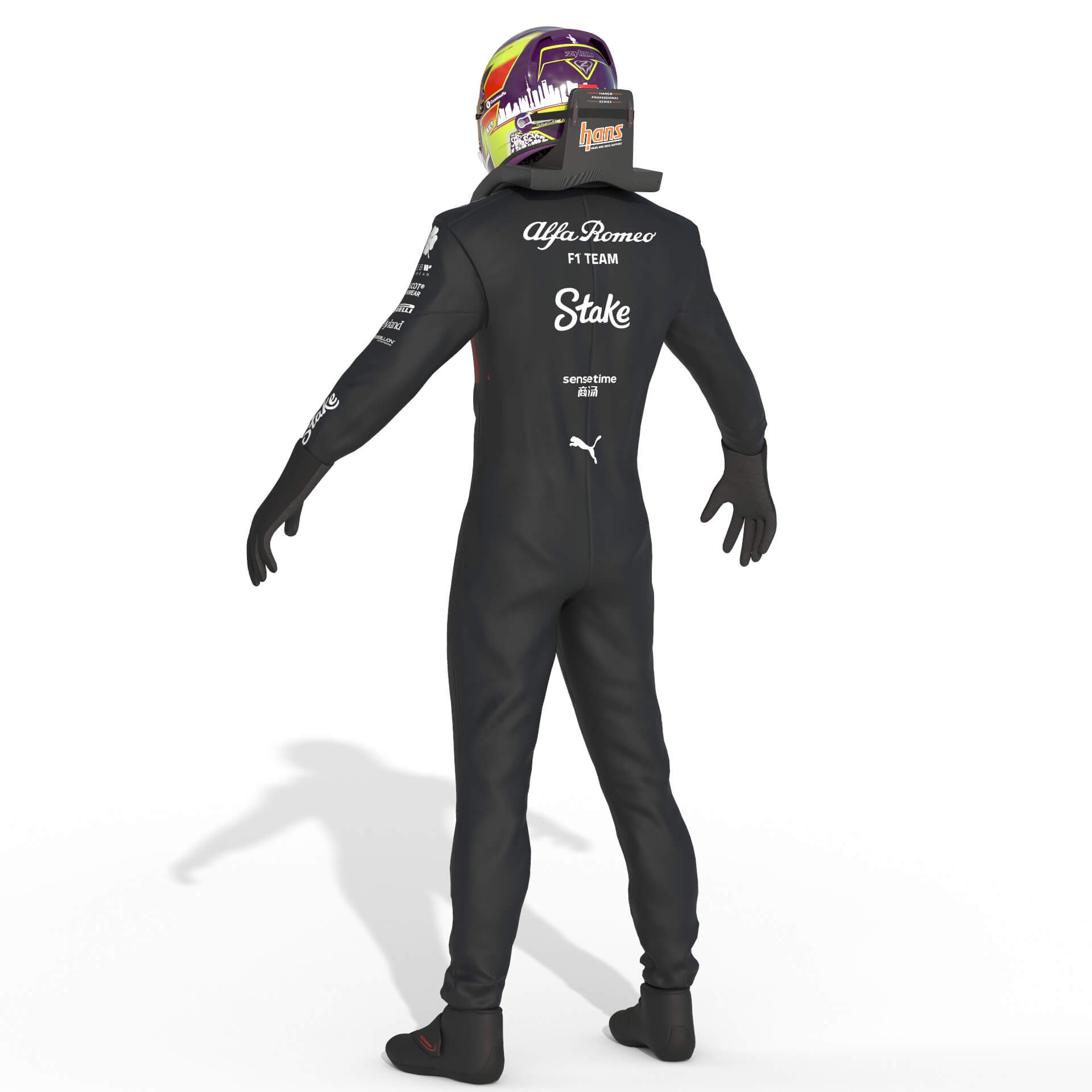 F1 Alfa Romeo Suit 2023 - 3D Model by Cactus3D