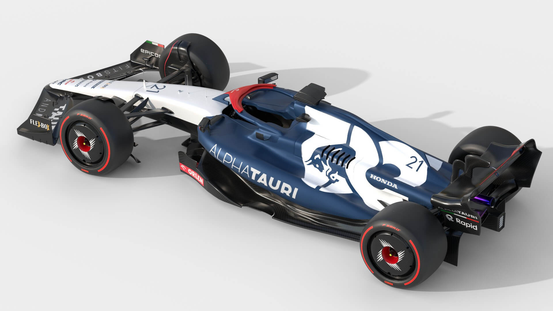 F1 Alpha Tauri AT04 2023 - 3D Model by Cactus3D