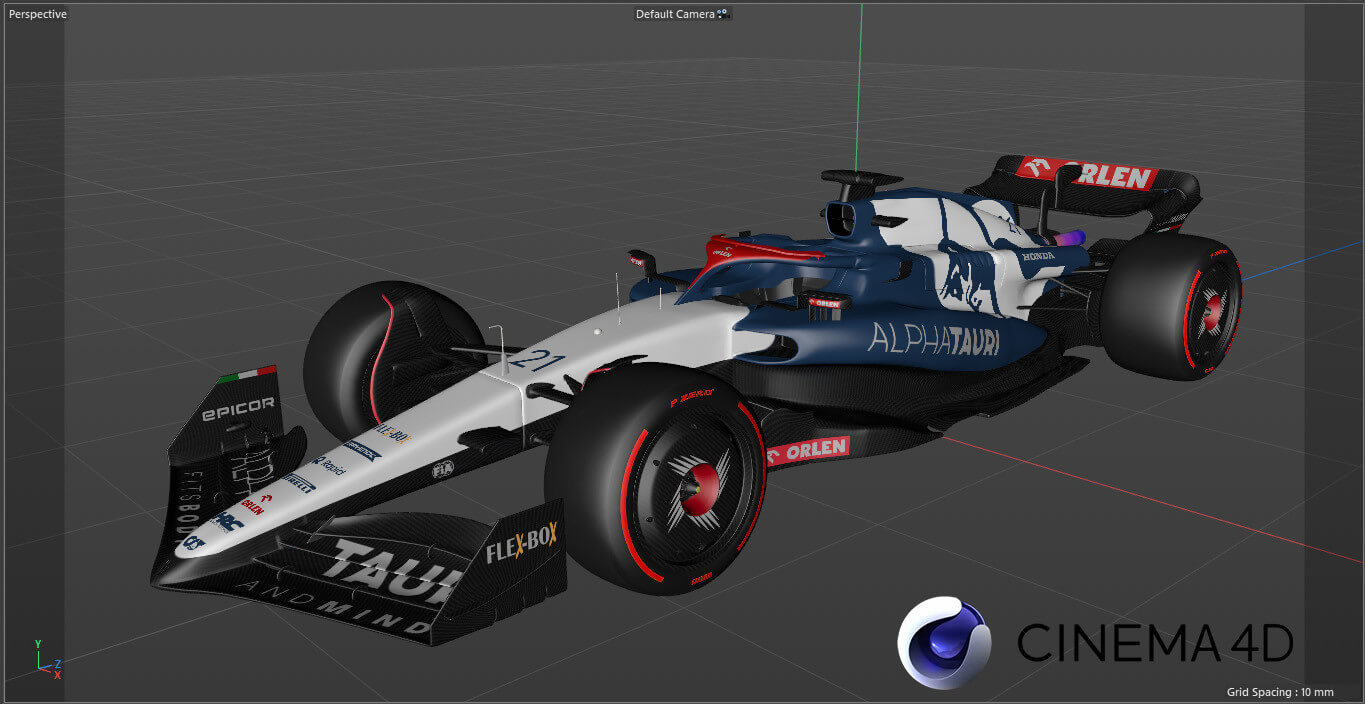 F1 Alpha Tauri AT04 2023 - 3D Model by Cactus3D