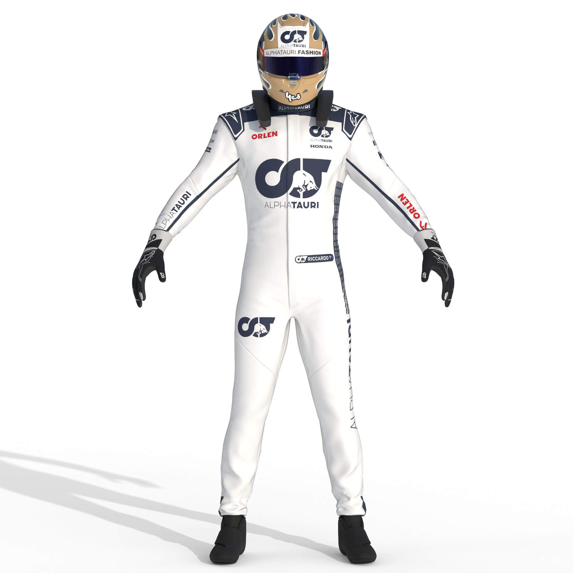 F1 Alpha Tauri Suit 2023 - 3D Model by Cactus3D