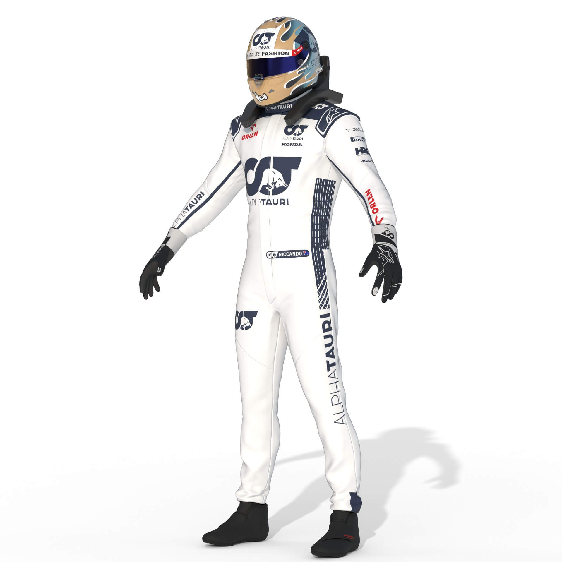 F1 Alpha Tauri Suit 2023 - 3D Model by Cactus3D