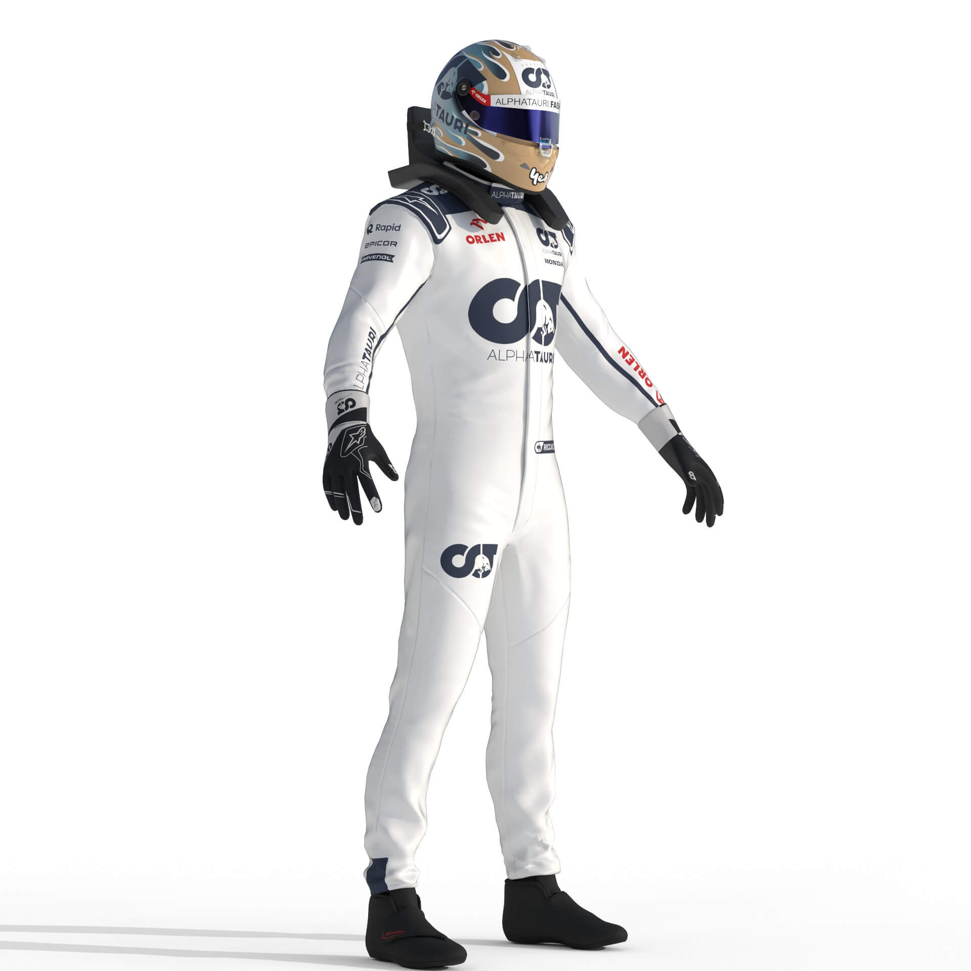 F1 Alpha Tauri Suit 2023 - 3D Model by Cactus3D