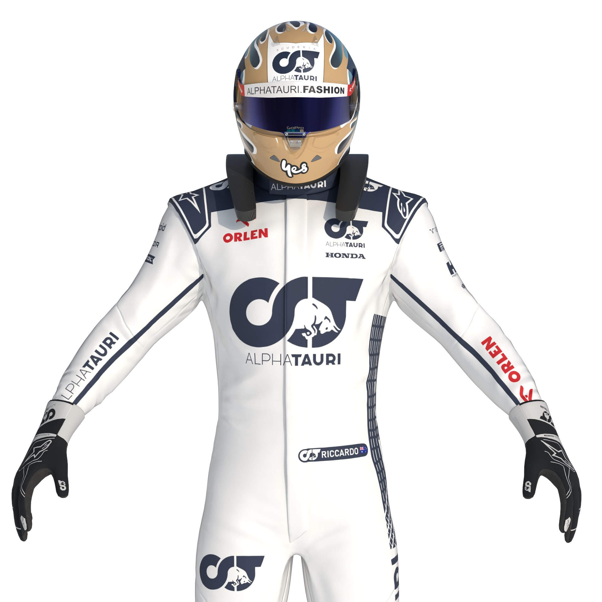 F1 Alpha Tauri Suit 2023 - 3D Model by Cactus3D