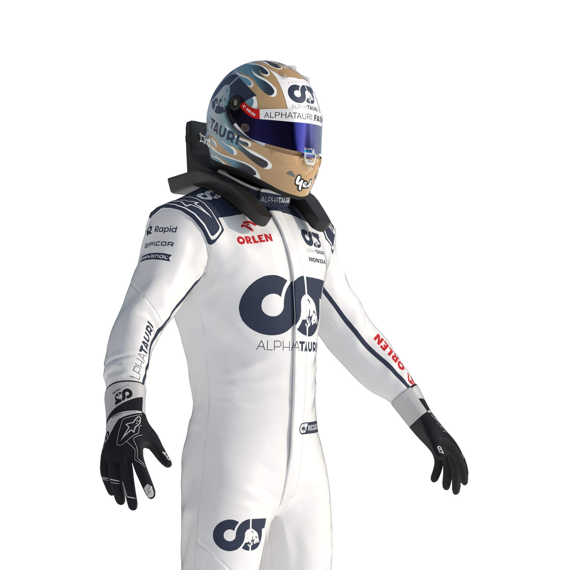F1 Alpha Tauri Suit 2023 - 3D Model by Cactus3D