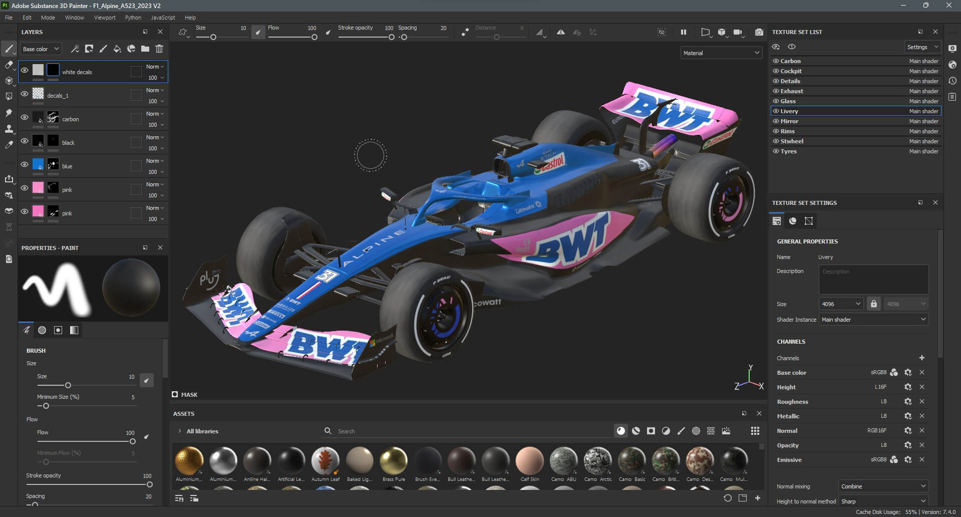 F1 Alpine A523 2023 - 3D Model by Cactus3D