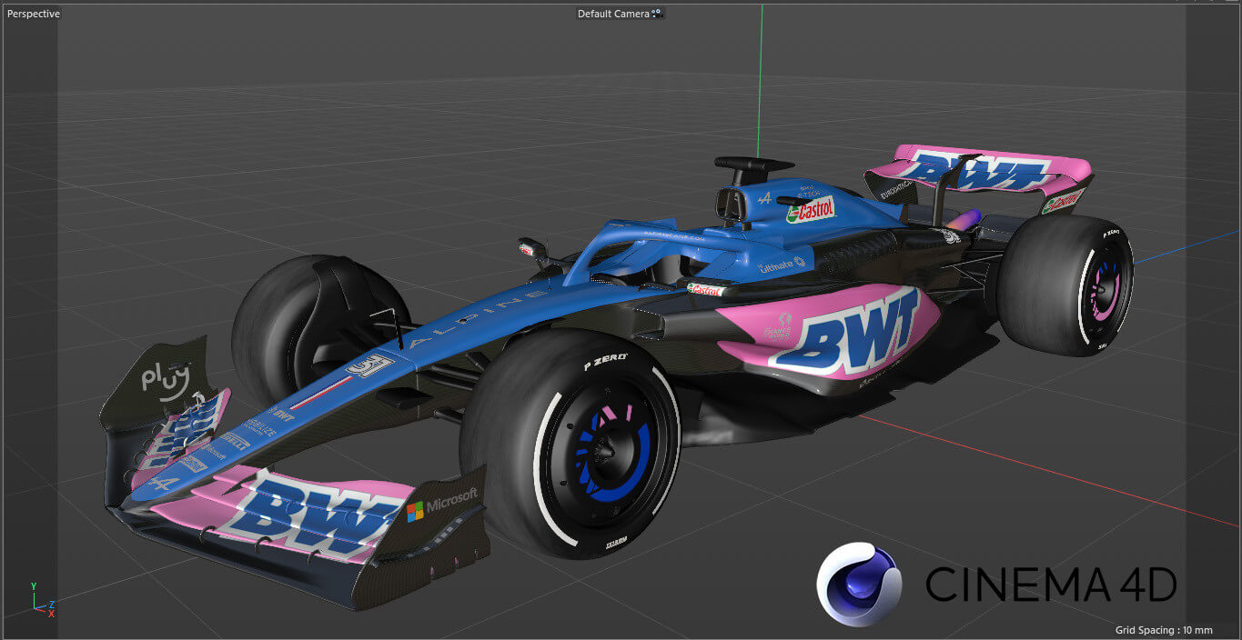F1 Alpine A523 2023 - 3D Model by Cactus3D