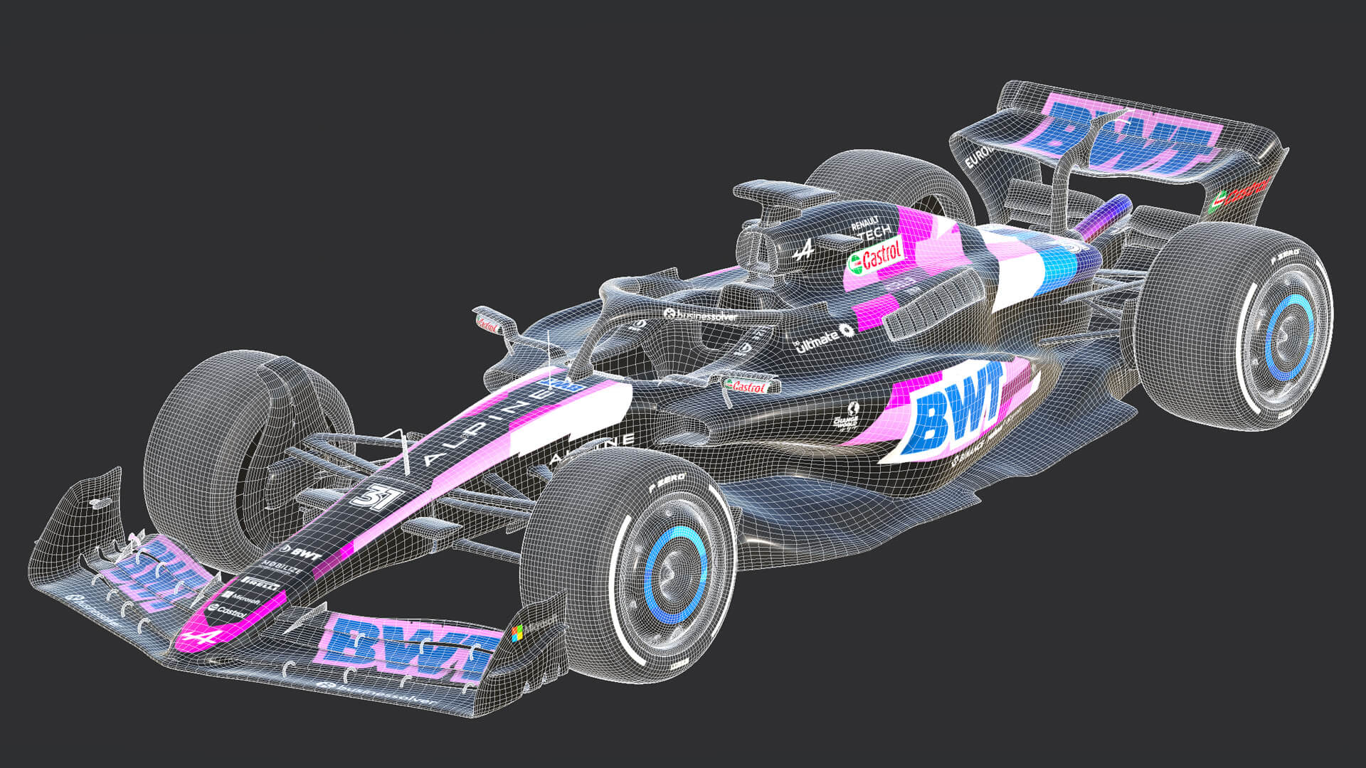 F1 Alpine A524 2024 - 3D Model by Cactus3D