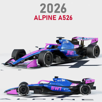 F1 Alpine A526 2026 - 3D Model by Cactus3D