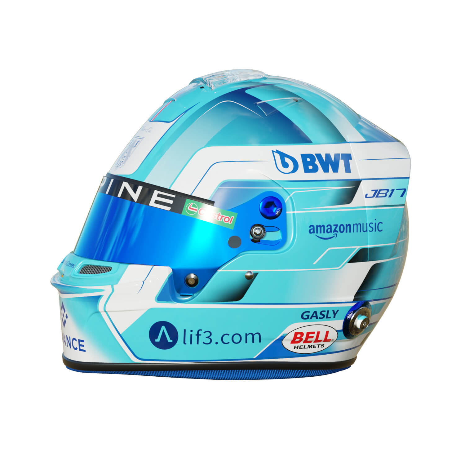 F1 Alpine Helmets 2024 - 3D Model by Cactus3D