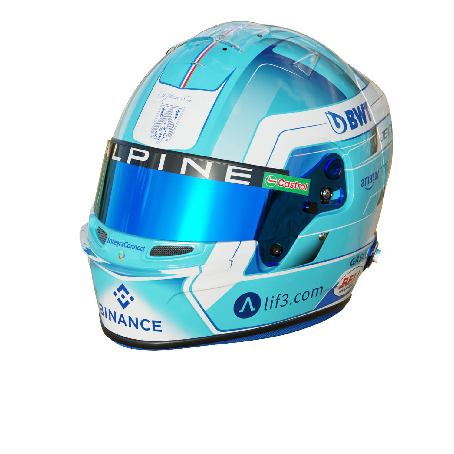 F1 Alpine Helmets 2024 - 3D Model by Cactus3D