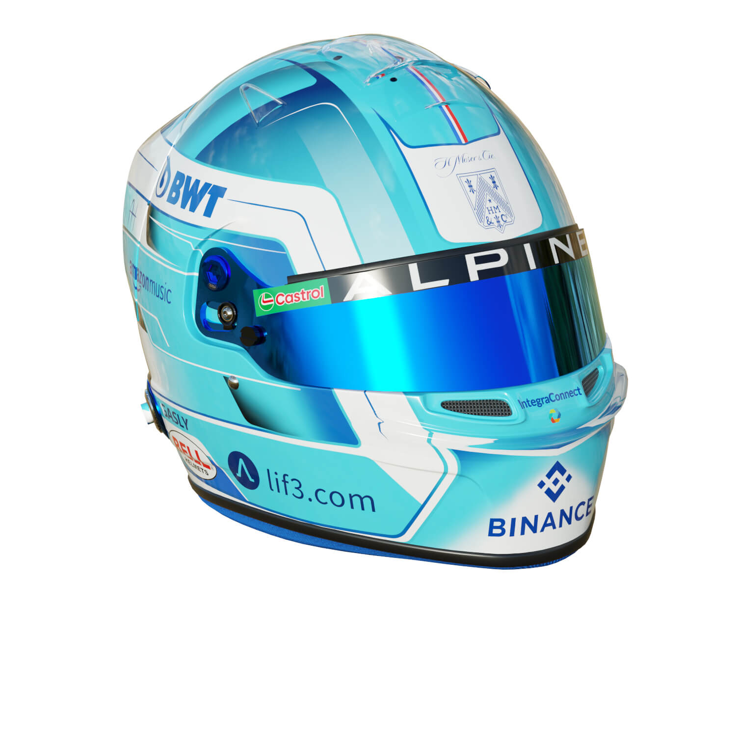 F1 Alpine Helmets 2024 - 3D Model by Cactus3D