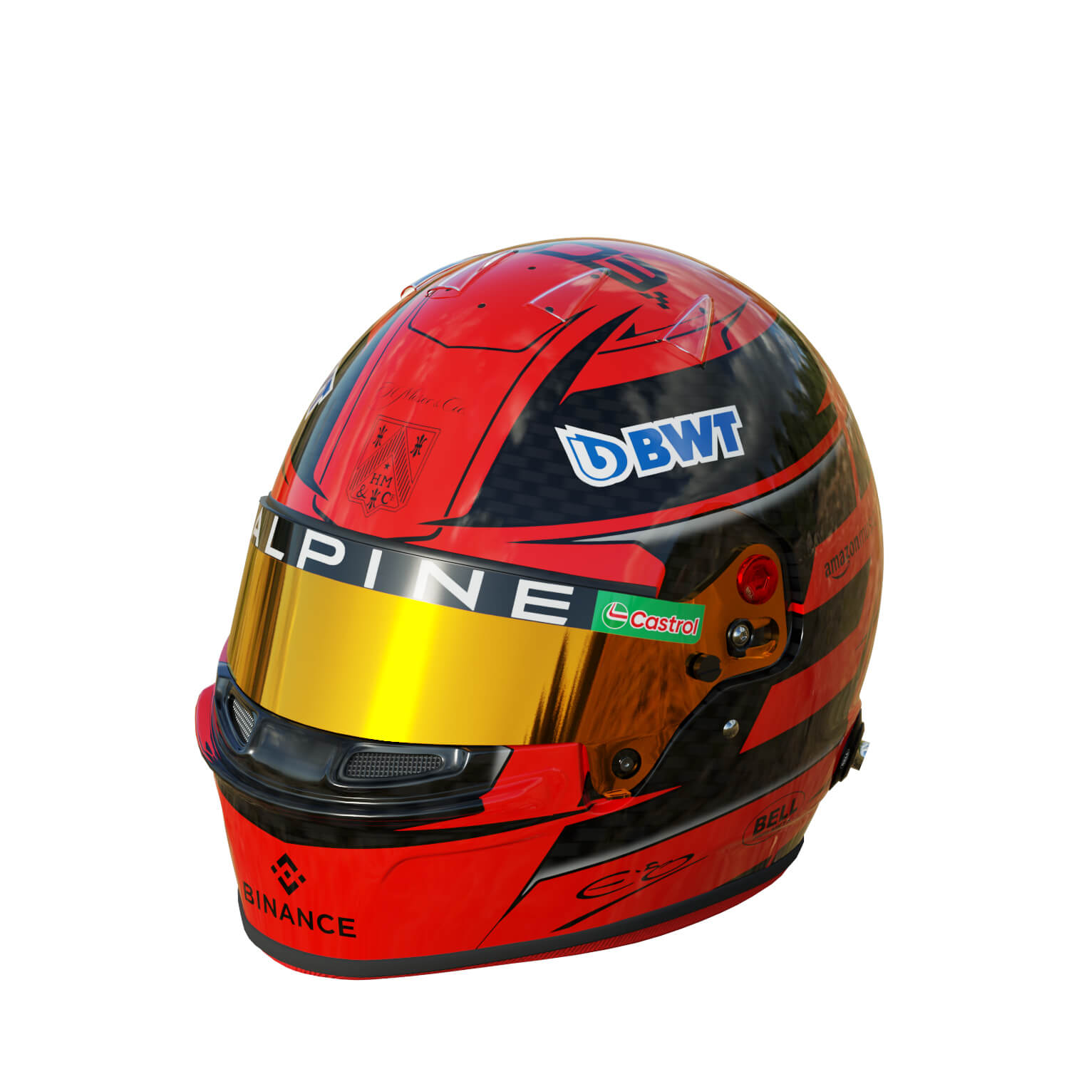 F1 Alpine Helmets 2024 - 3D Model by Cactus3D