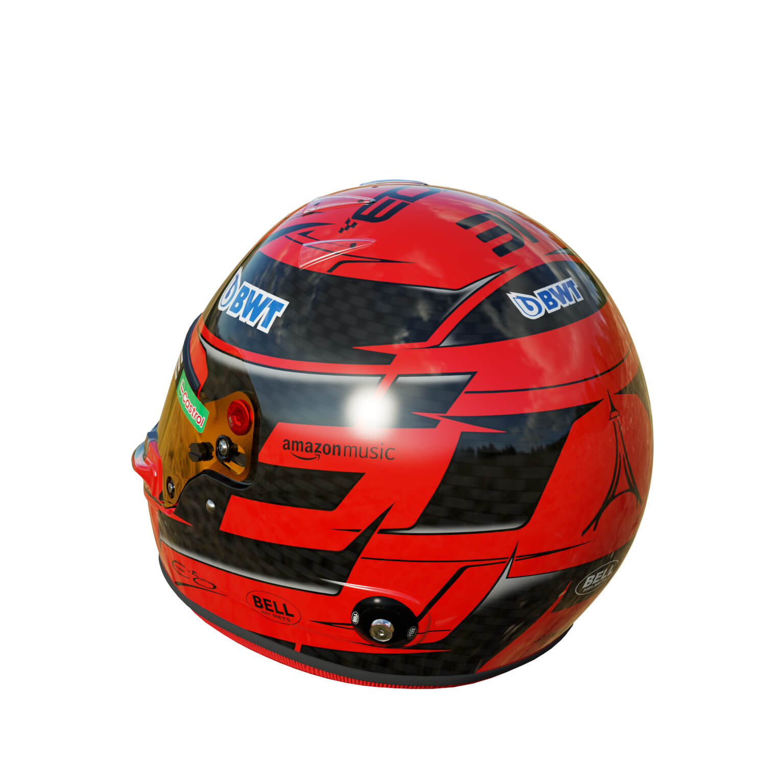 F1 Alpine Helmets 2024 - 3D Model by Cactus3D