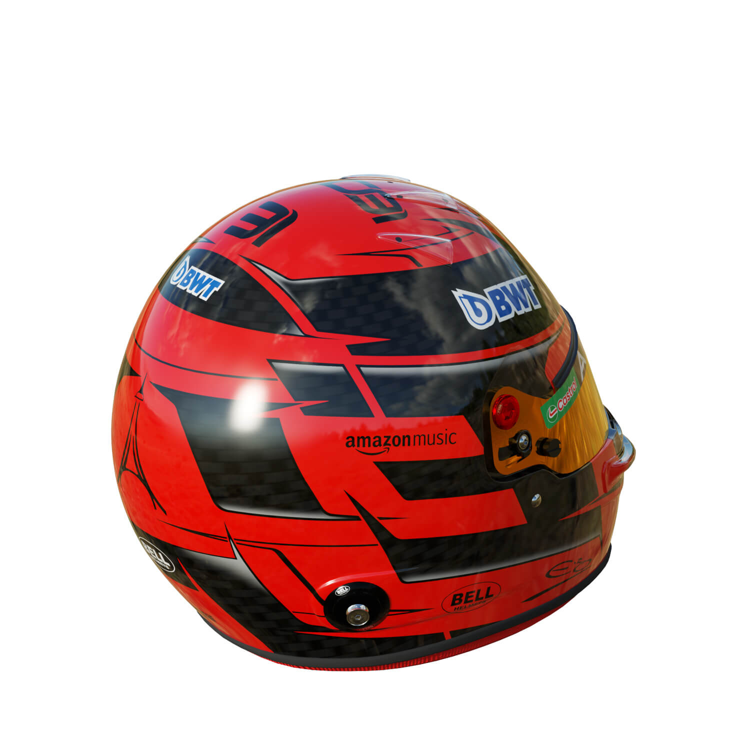 F1 Alpine Helmets 2024 - 3D Model by Cactus3D