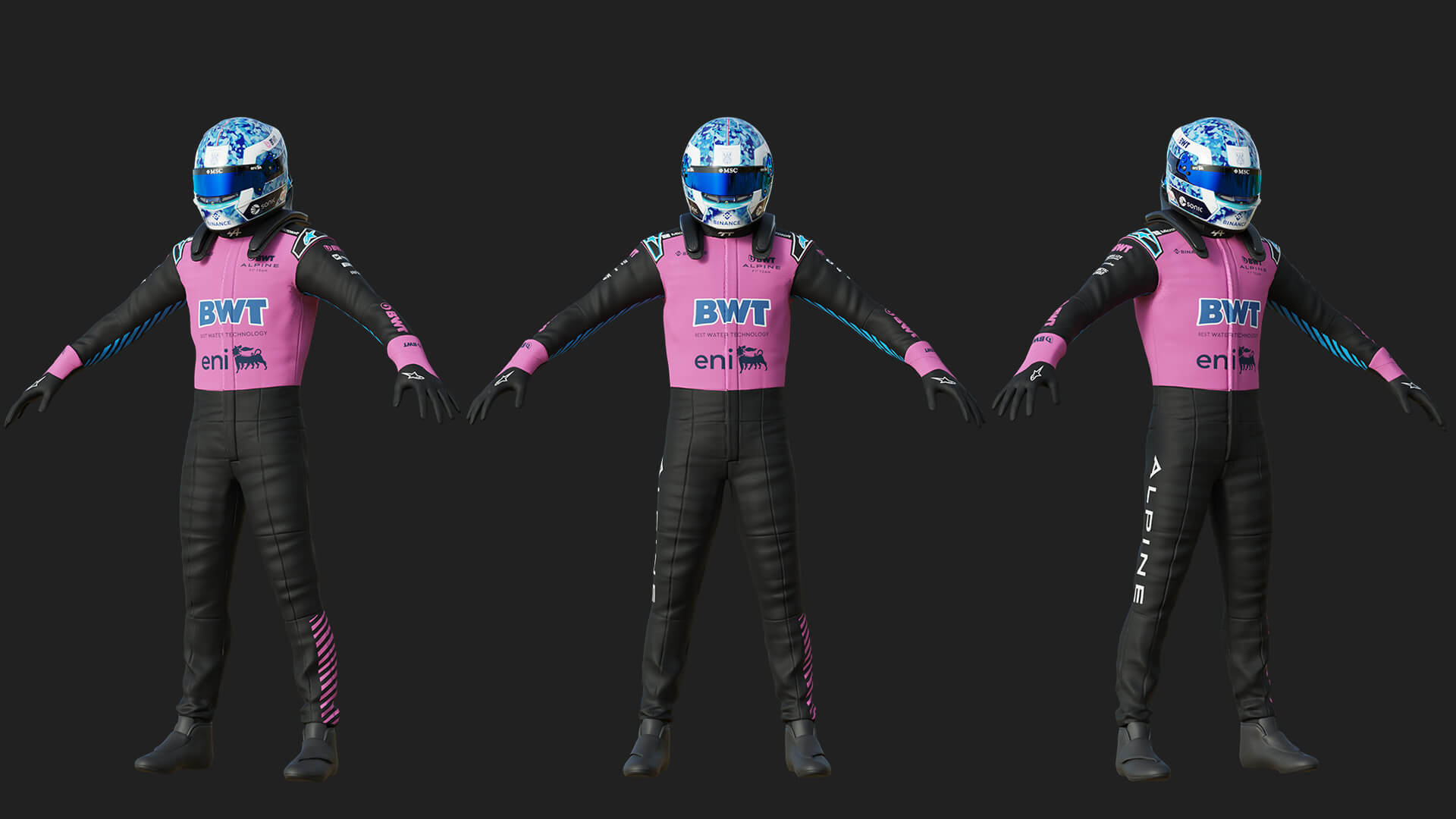 F1 Alpine Racing Suit 2025 - 3D Model by Cactus3D