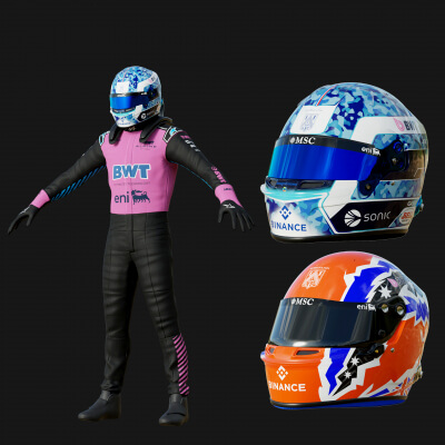 F1 Alpine Racing Suit 2025 - 3D Model by Cactus3D