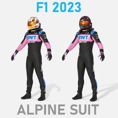 F1 Alpine Suit 2023 - 3D Model by Cactus3D
