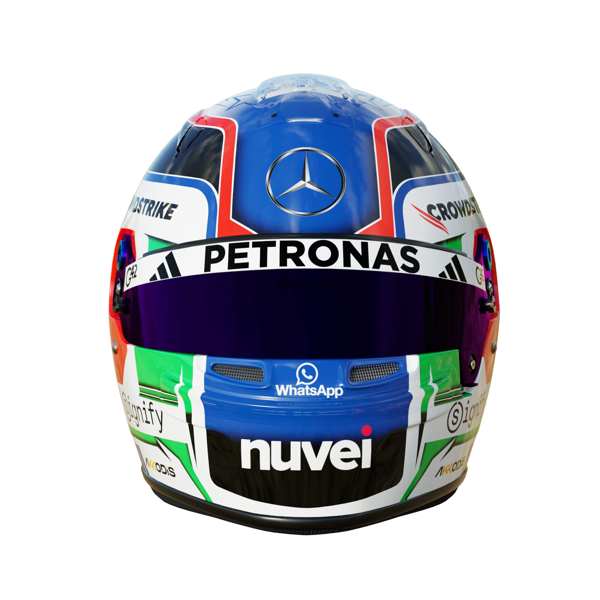 F1 Andrea Kimi Antonelli Helmet 2025 - 3D Model by Cactus3D