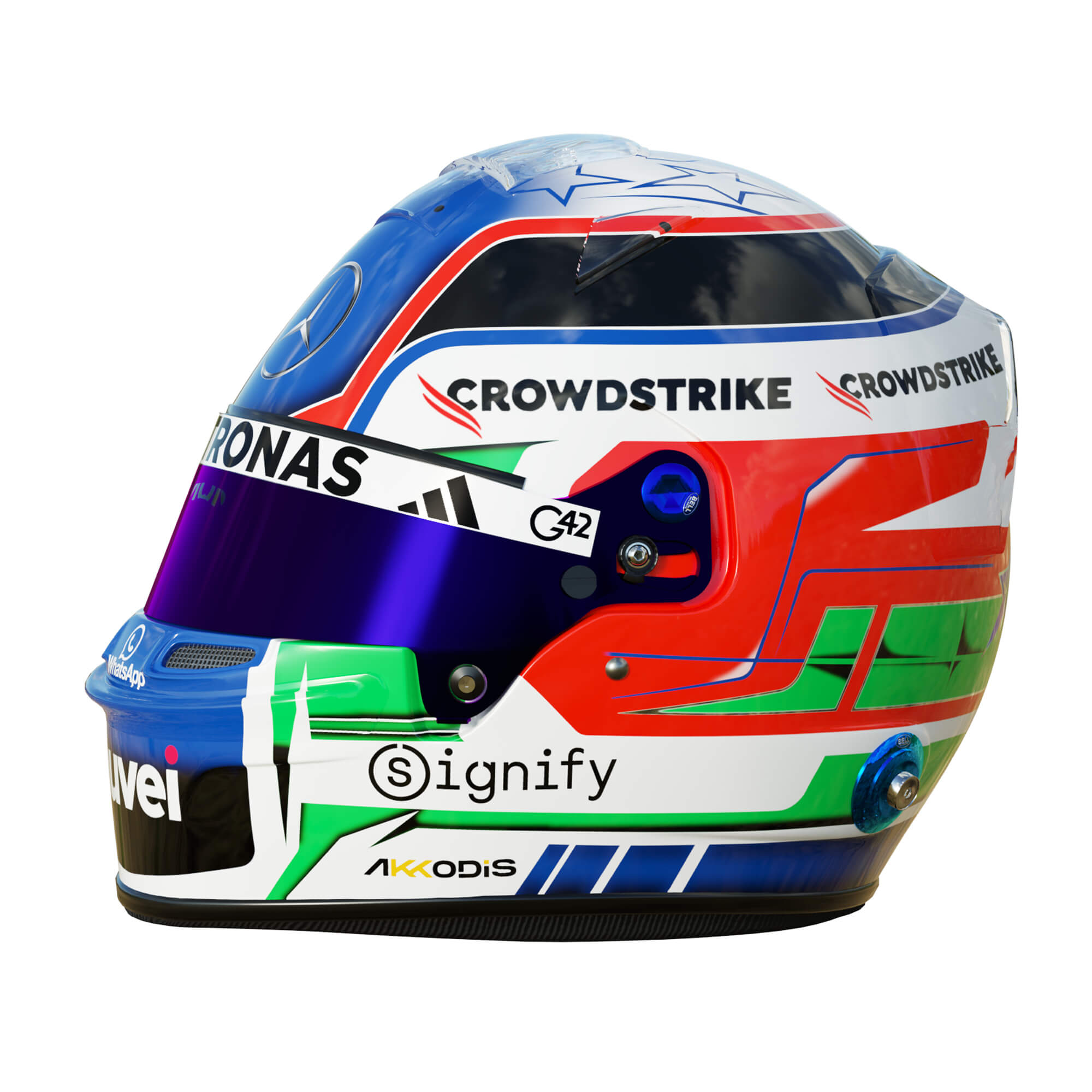 F1 Andrea Kimi Antonelli Helmet 2025 - 3D Model by Cactus3D