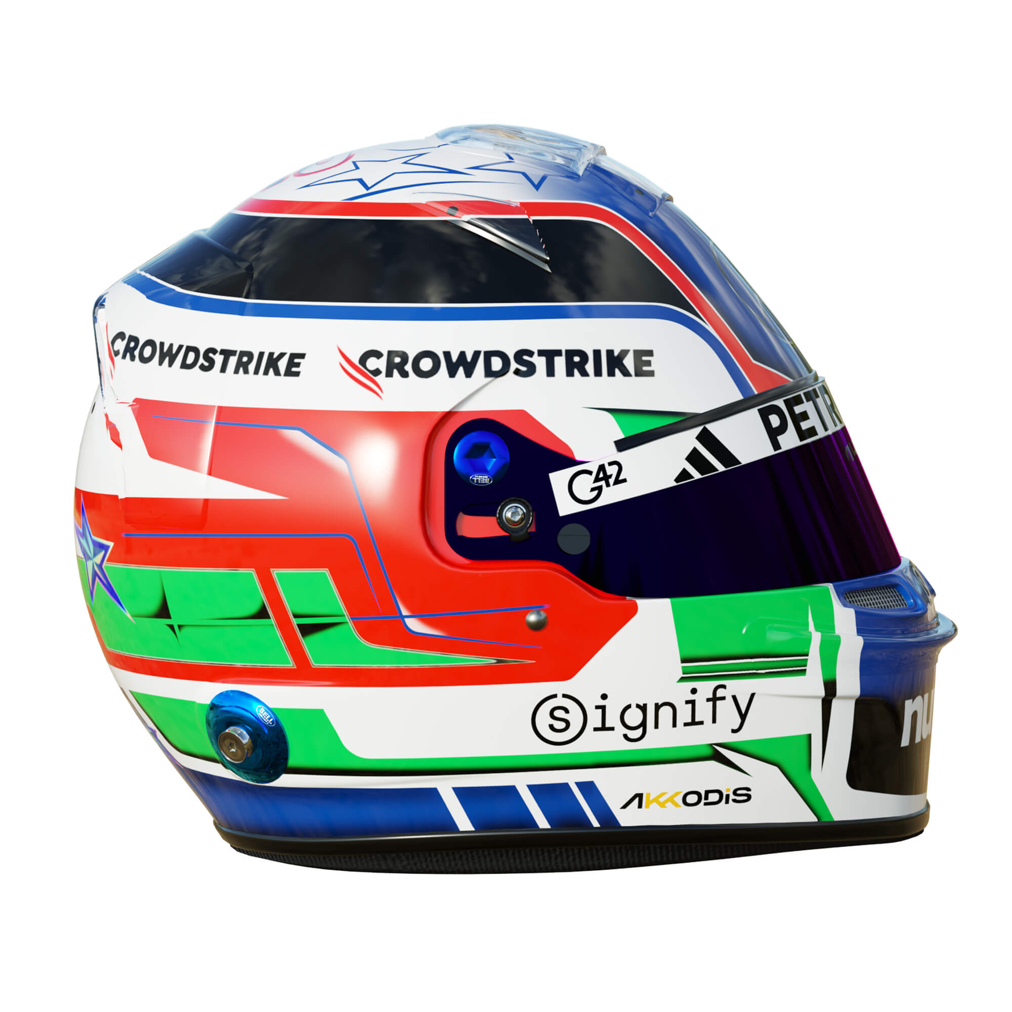 F1 Andrea Kimi Antonelli Helmet 2025 - 3D Model by Cactus3D